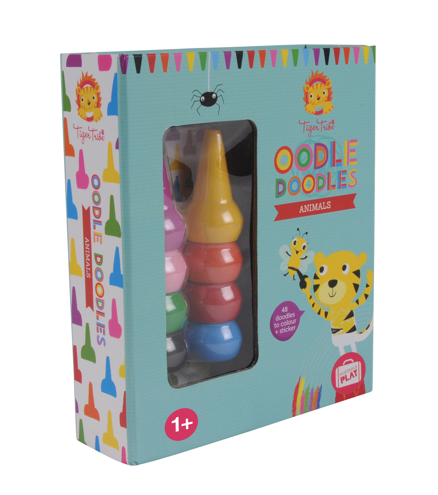 Tiger Tribe Oodle Doodles Animals | On-the-go drawing kit - Rocket Toys