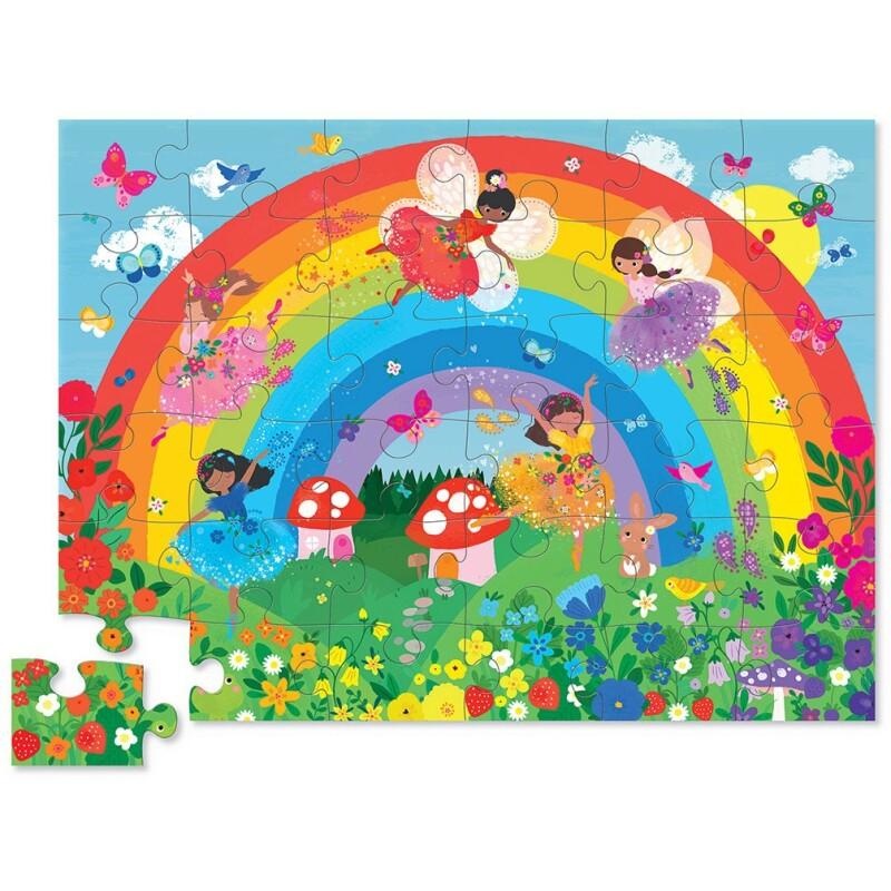Crocodile Creek Floor Puzzle Rainbow - Rocket Toys