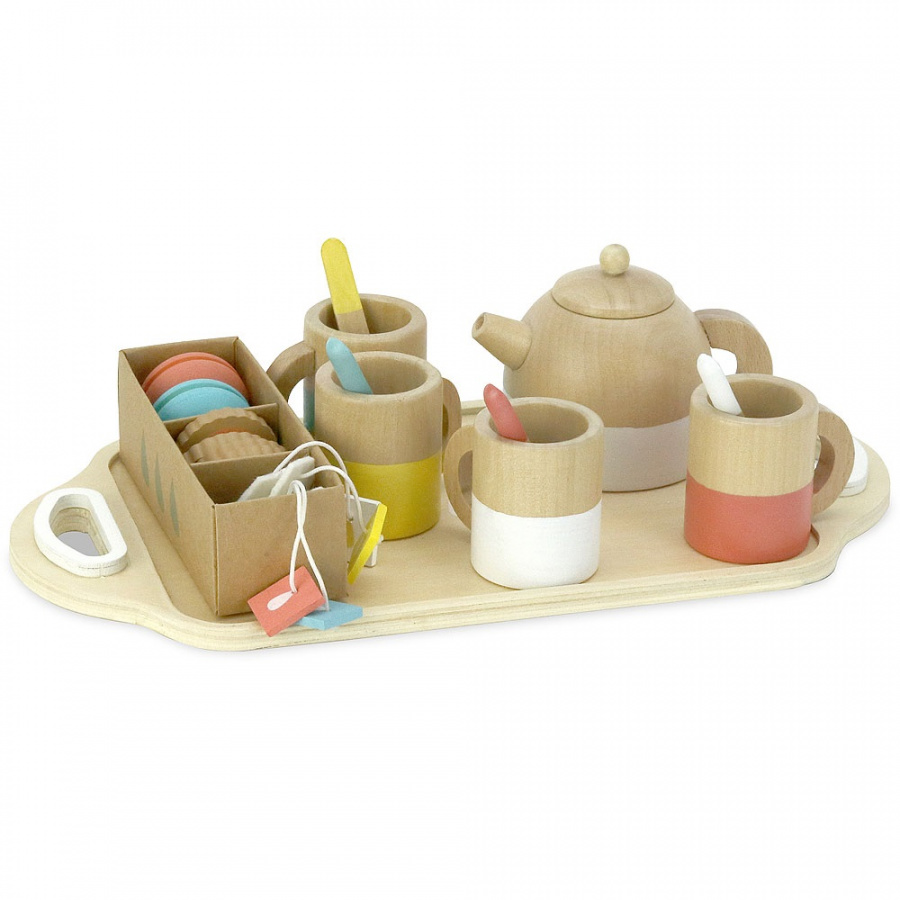 Vilac Tea Set Wood 8164 | Buy Toys Online - Rocket Toys