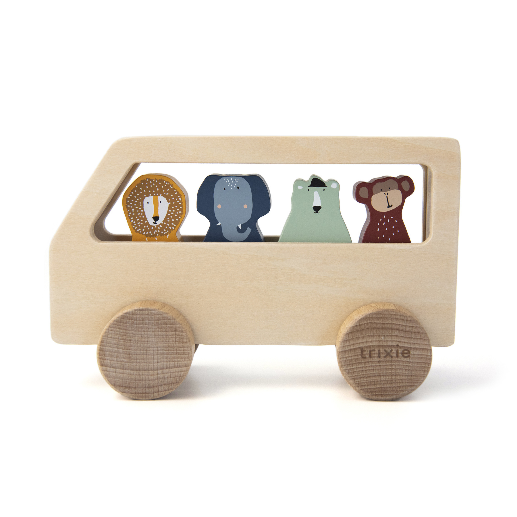 Trixie Wooden Animal Bus - Rocket Toys