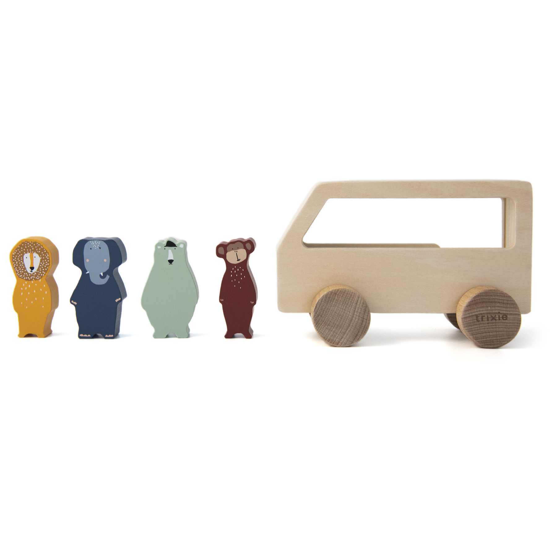 Trixie Wooden Animal Bus - Rocket Toys