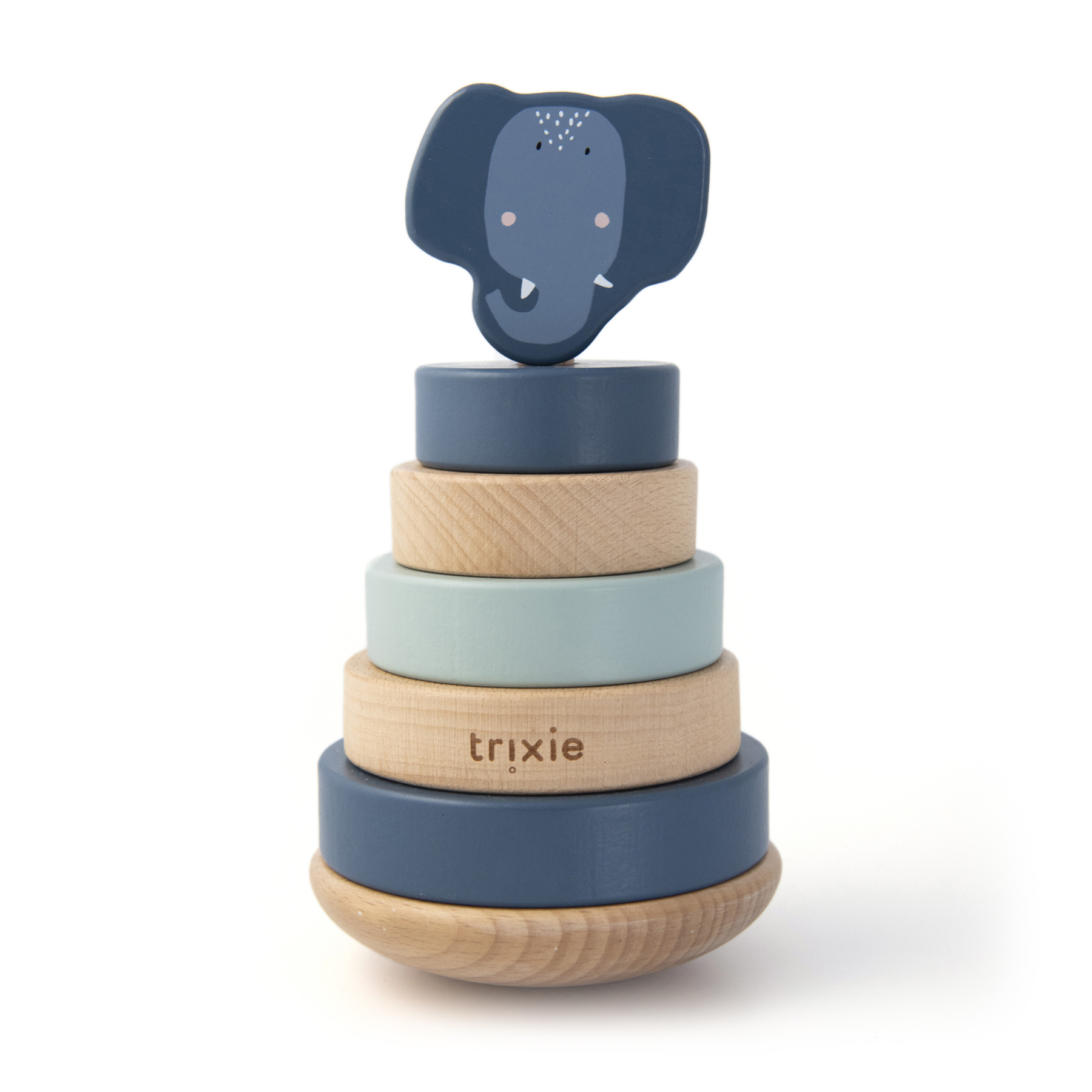 Trixie Baby Rocking Ring Stacker Mrs. Elephant - Rocket Toys