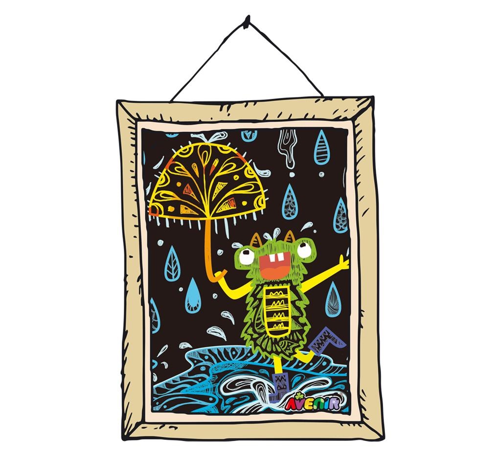 Avenir Scratch Art Monsters | Craft Sets - Rocket Toys