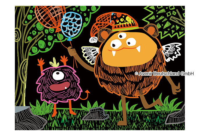 Avenir Scratch Art Monsters | Craft Sets - Rocket Toys