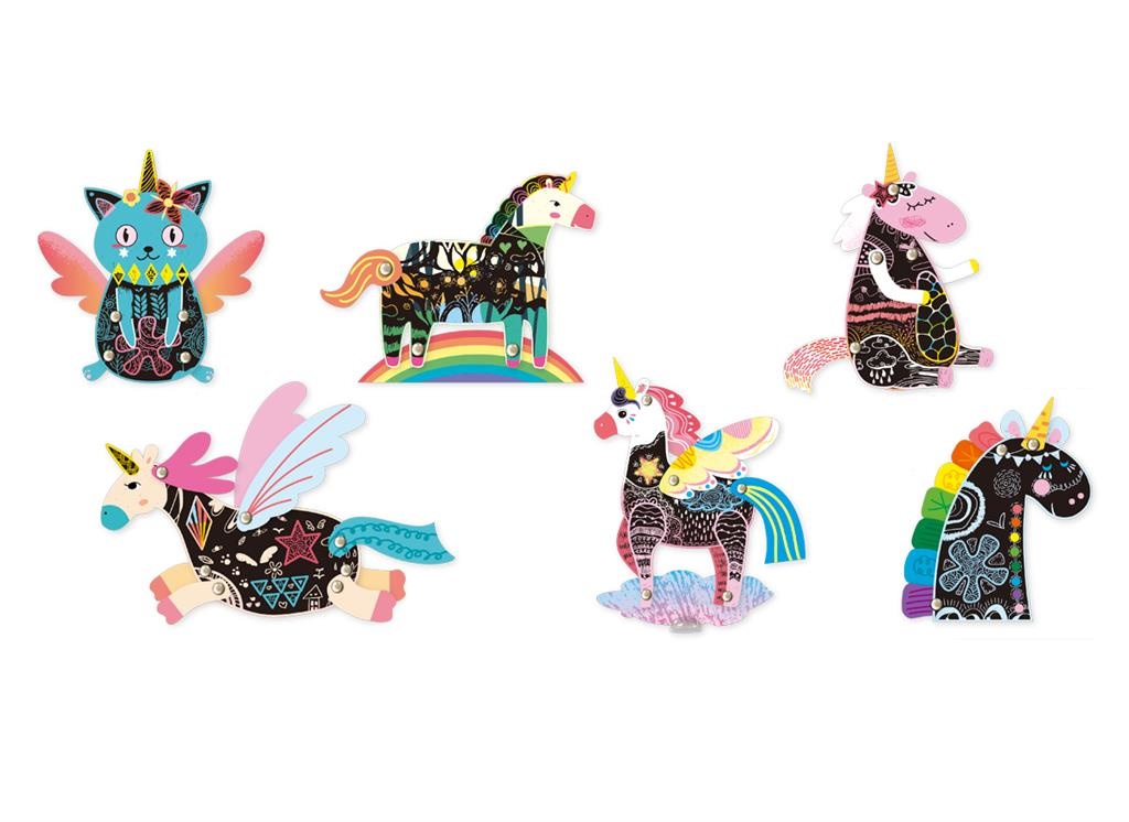 Avenir Scratch Cards Unicorns Craft Set | Craft Sets - Rocket Toys