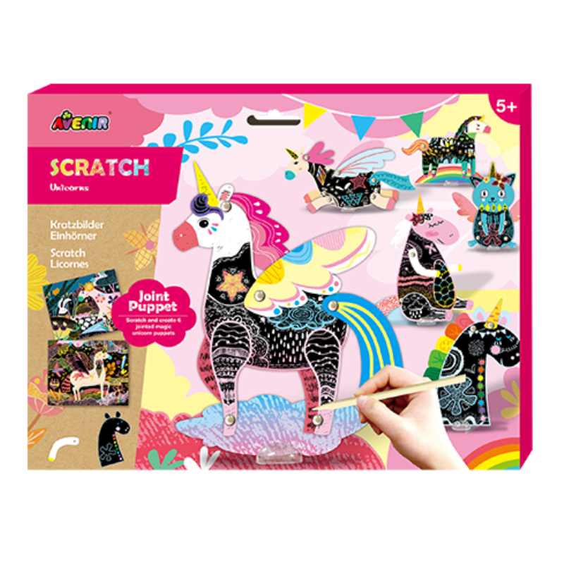 Avenir Scratch Cards Unicorns Craft Set | Craft Sets - Rocket Toys