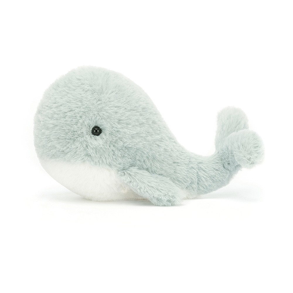 Jellycat Whale Wavelly Grey - Small soft toys - The toy shop - Rocket Toys
