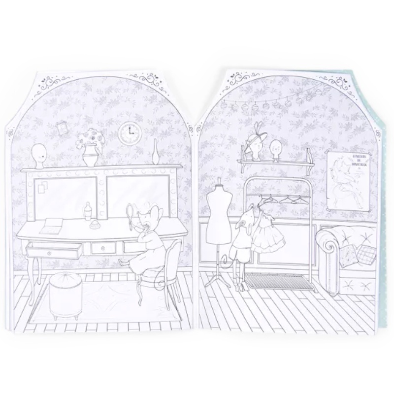 Moulin Roty Colouring Book & 170 Stickers - Rockettoys.com - Rocket Toys