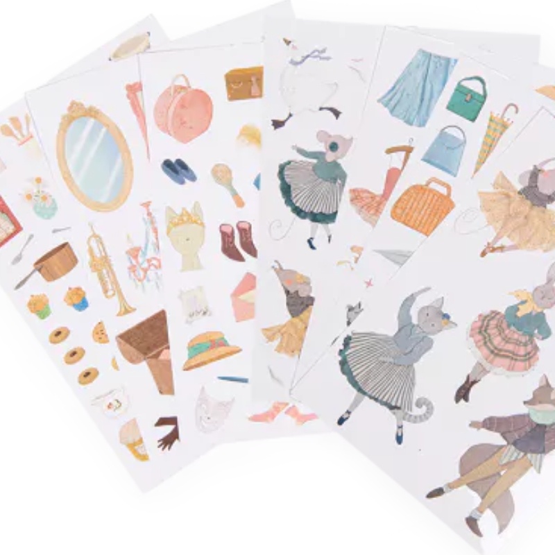 Moulin Roty Colouring Book & 170 Stickers - Rockettoys.com - Rocket Toys