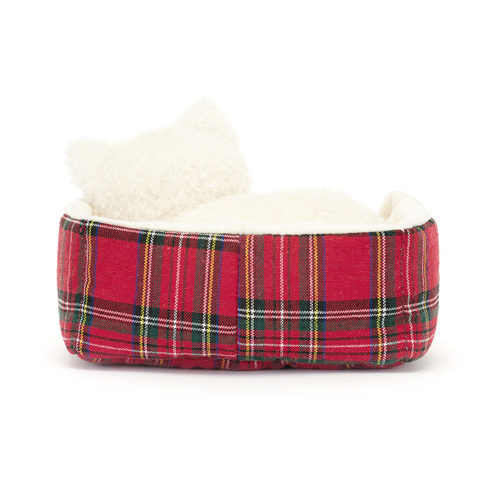 Jellycat Hond Napping Nipper - Westie Knuffel - Rocket Toys - Rocket Toys