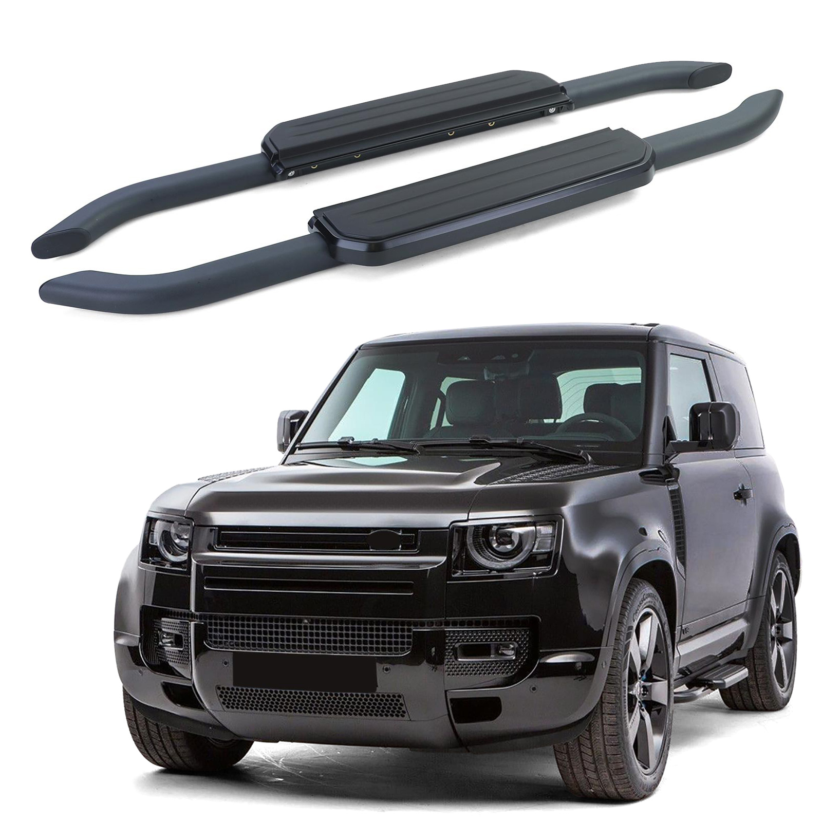 Treeplank running board voor Land Rover Defender 3 deurs - Yazas