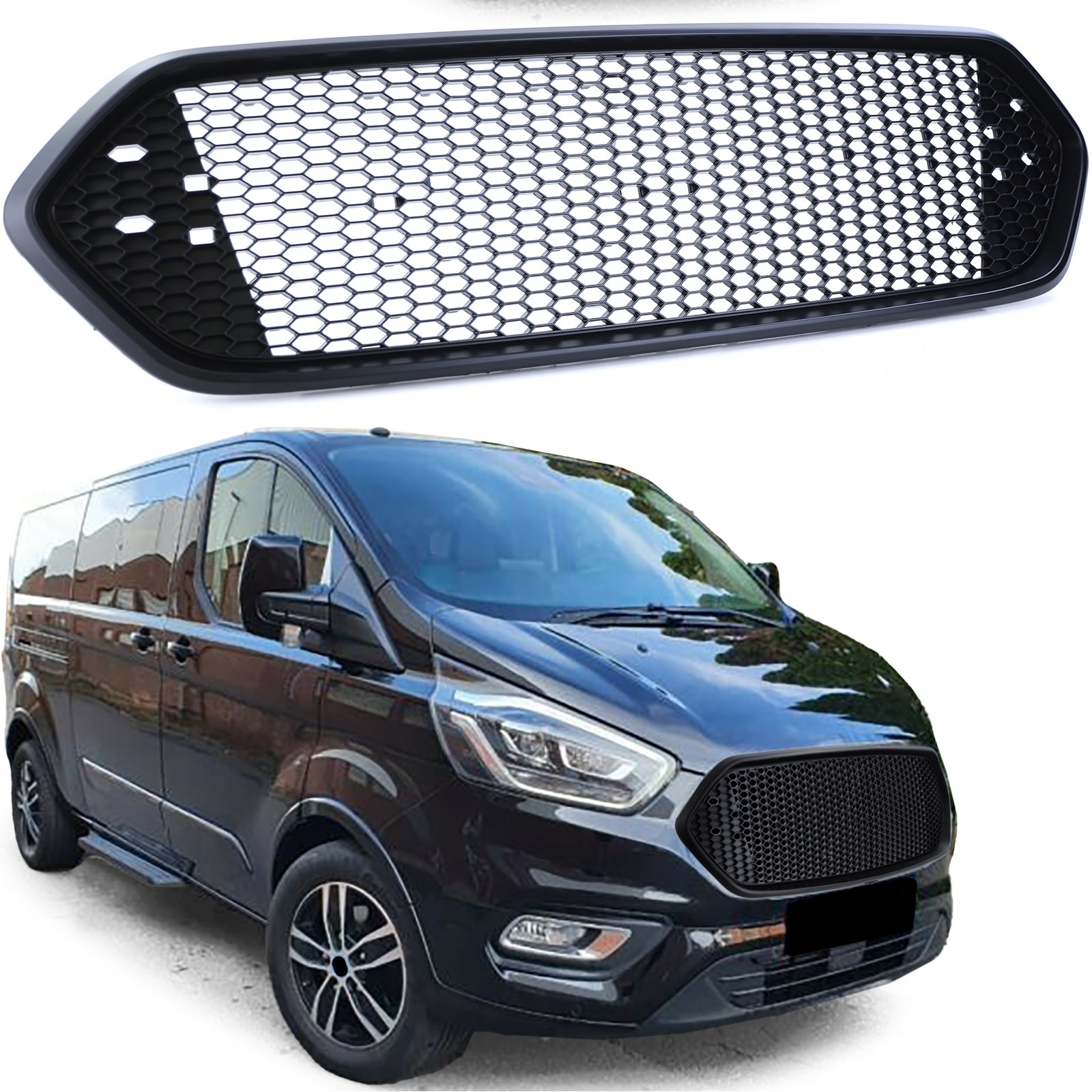 Ford Transit Custom Clean grille zonder embleem - Yazas