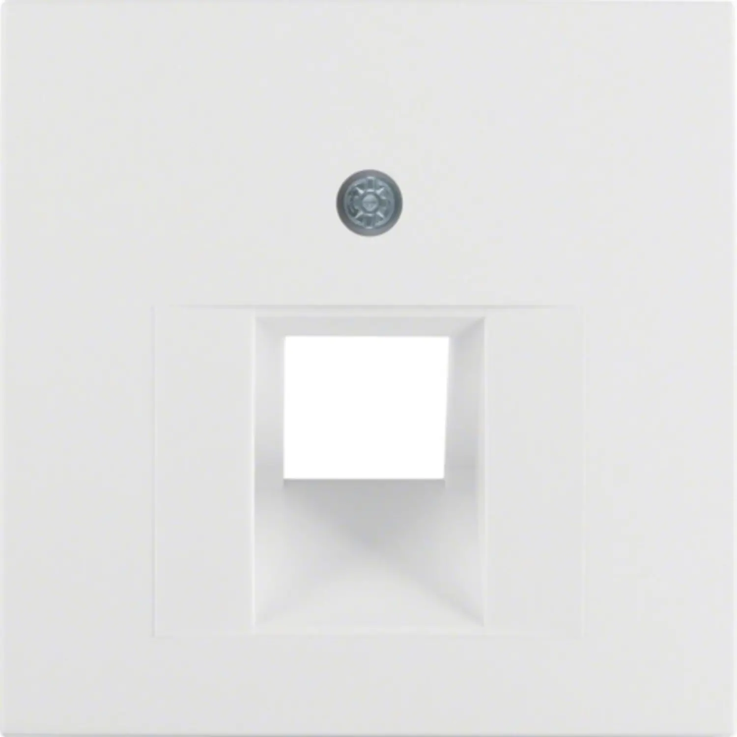 Berker centraalplaat RJ45 wandcontactdoos 1-voudig S1/B3/B7 wit mat ...