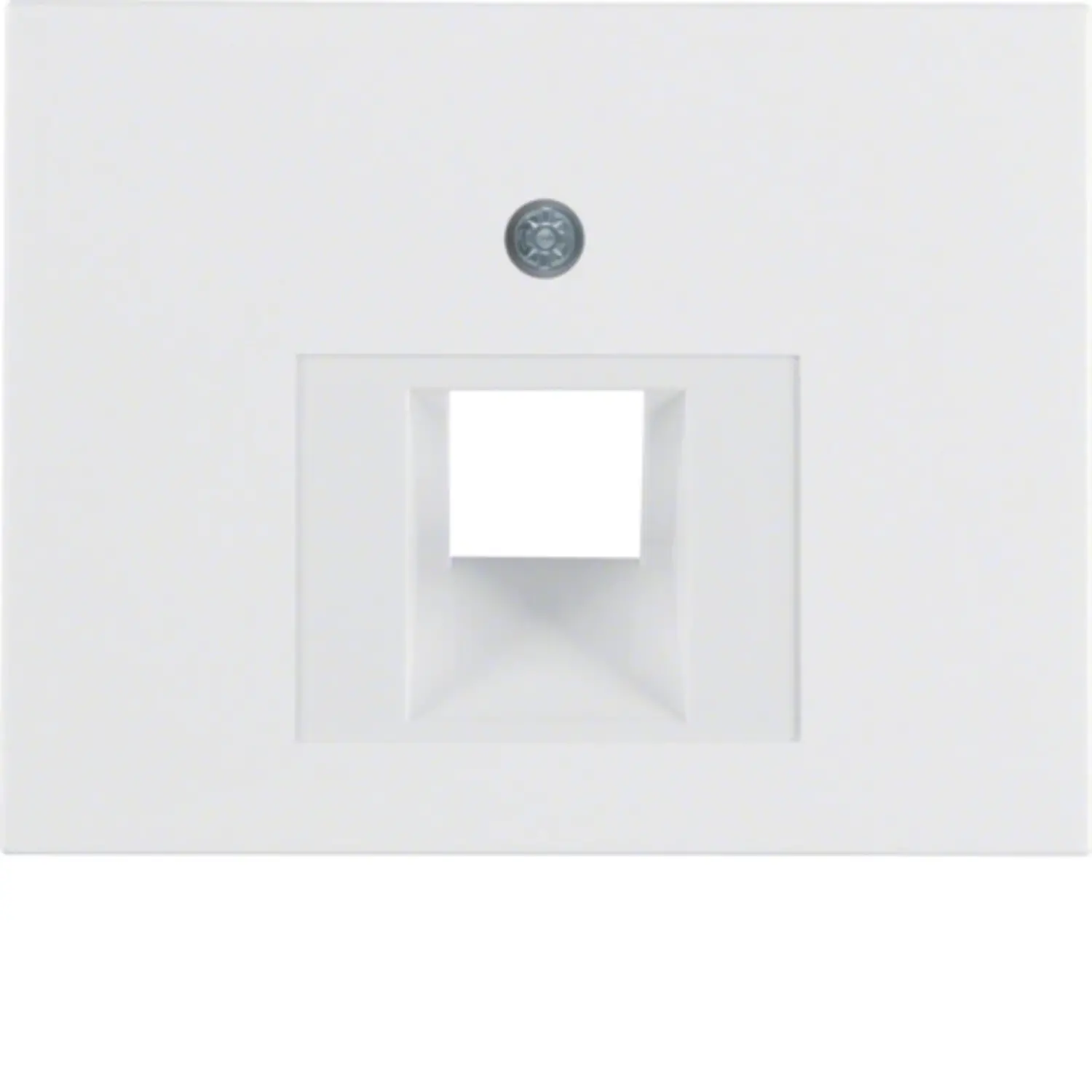 Berker centraalplaat RJ45 wandcontactdoos 1-voudig K1 wit - Berkerstore.nl