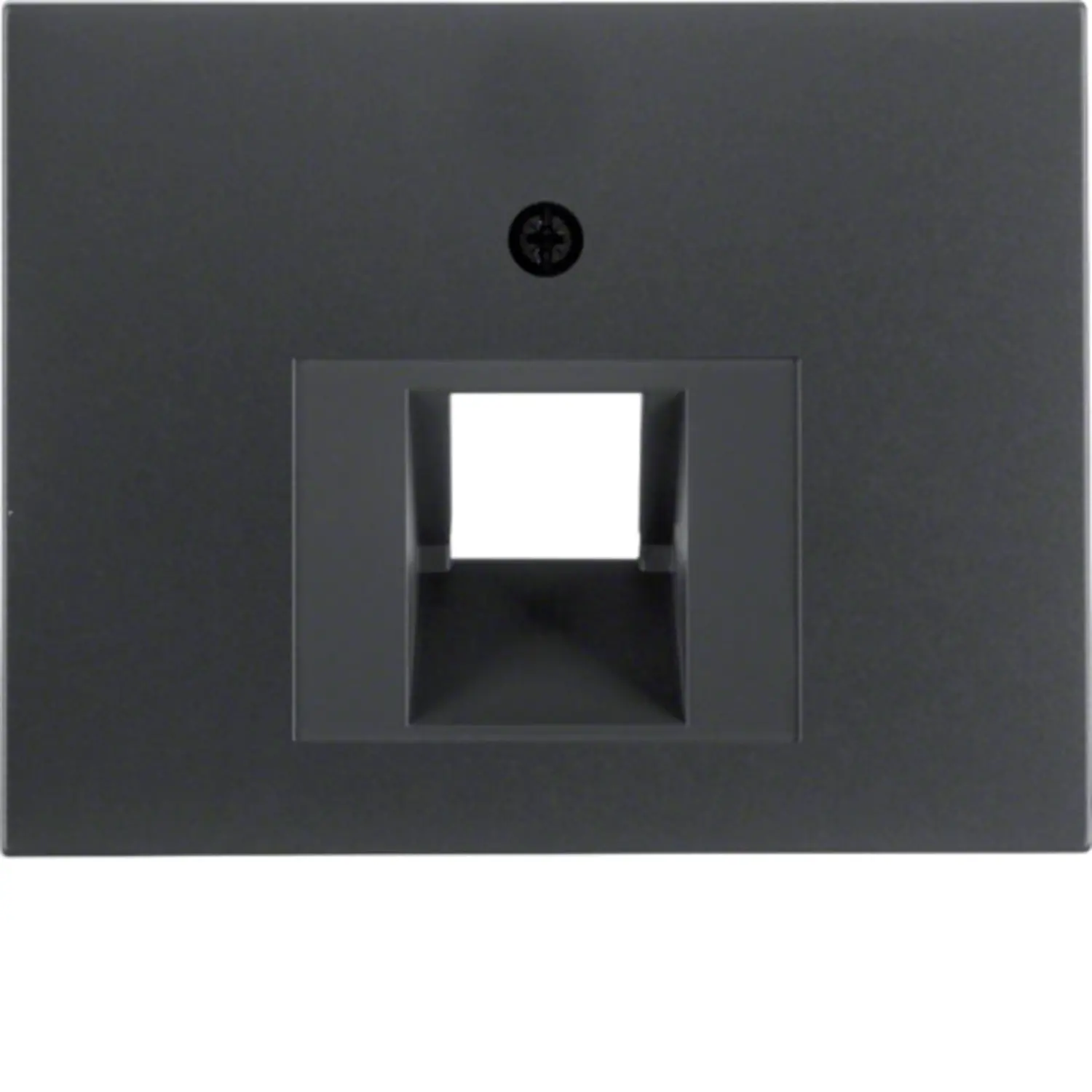 Berker centraalplaat RJ45 wandcontactdoos 1-voudig K1 antraciet ...