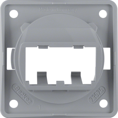 Berker Integro Flow draagplaat 2-voudig voor Mini-Com modules grijs ...