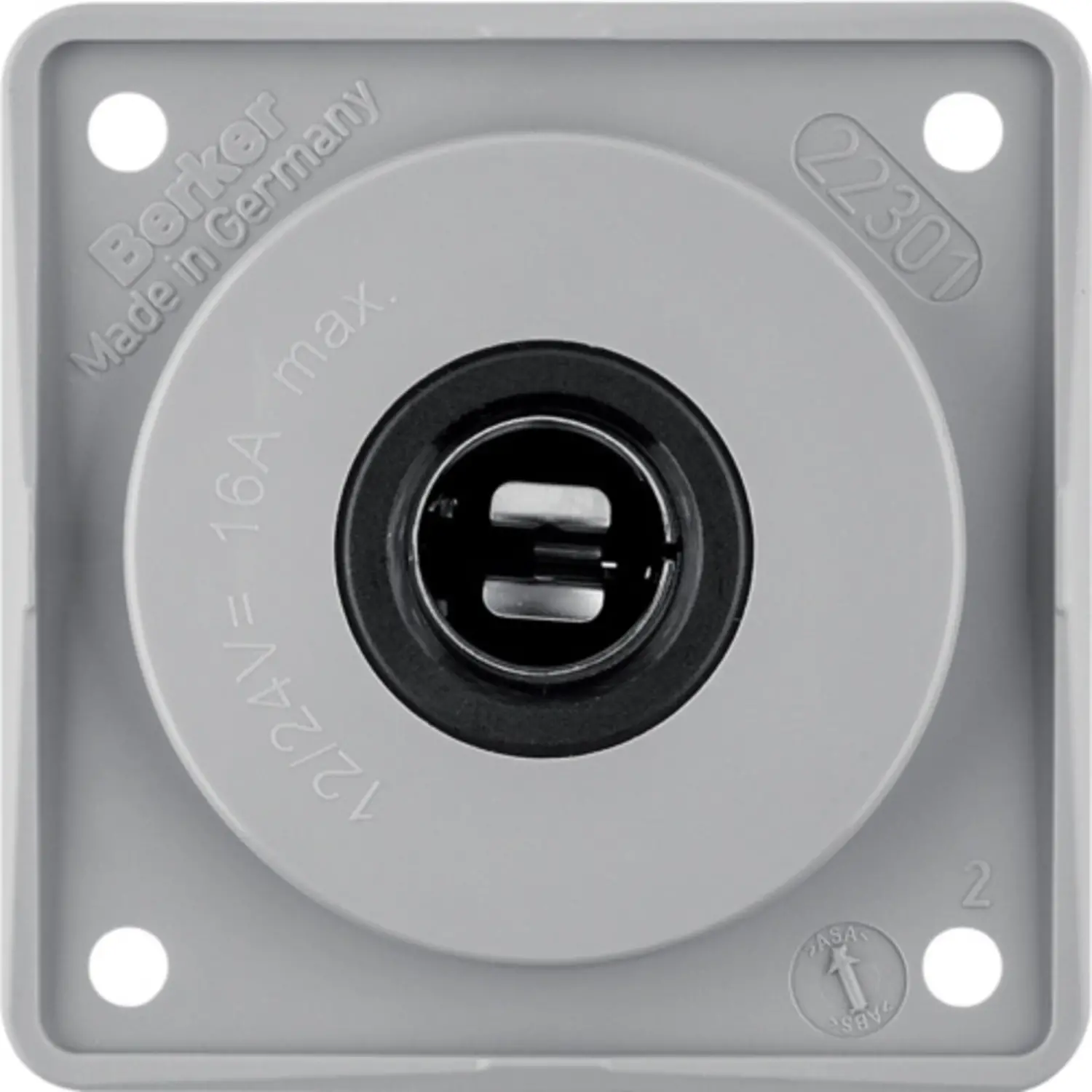 Berker Integro Flow wandcontactdoos 12V/16A grijs mat - Berkerstore.nl