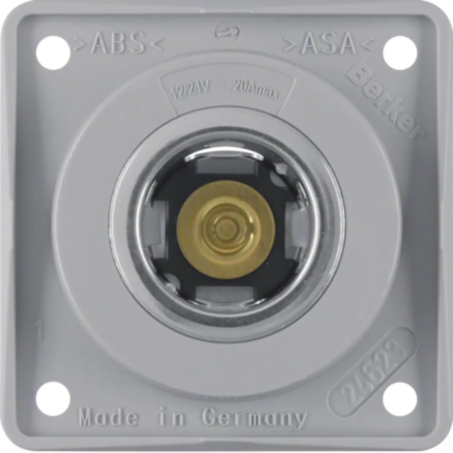 Berker Integro Flow wandcontactdoos 12V/20A grijs - Berkerstore.nl