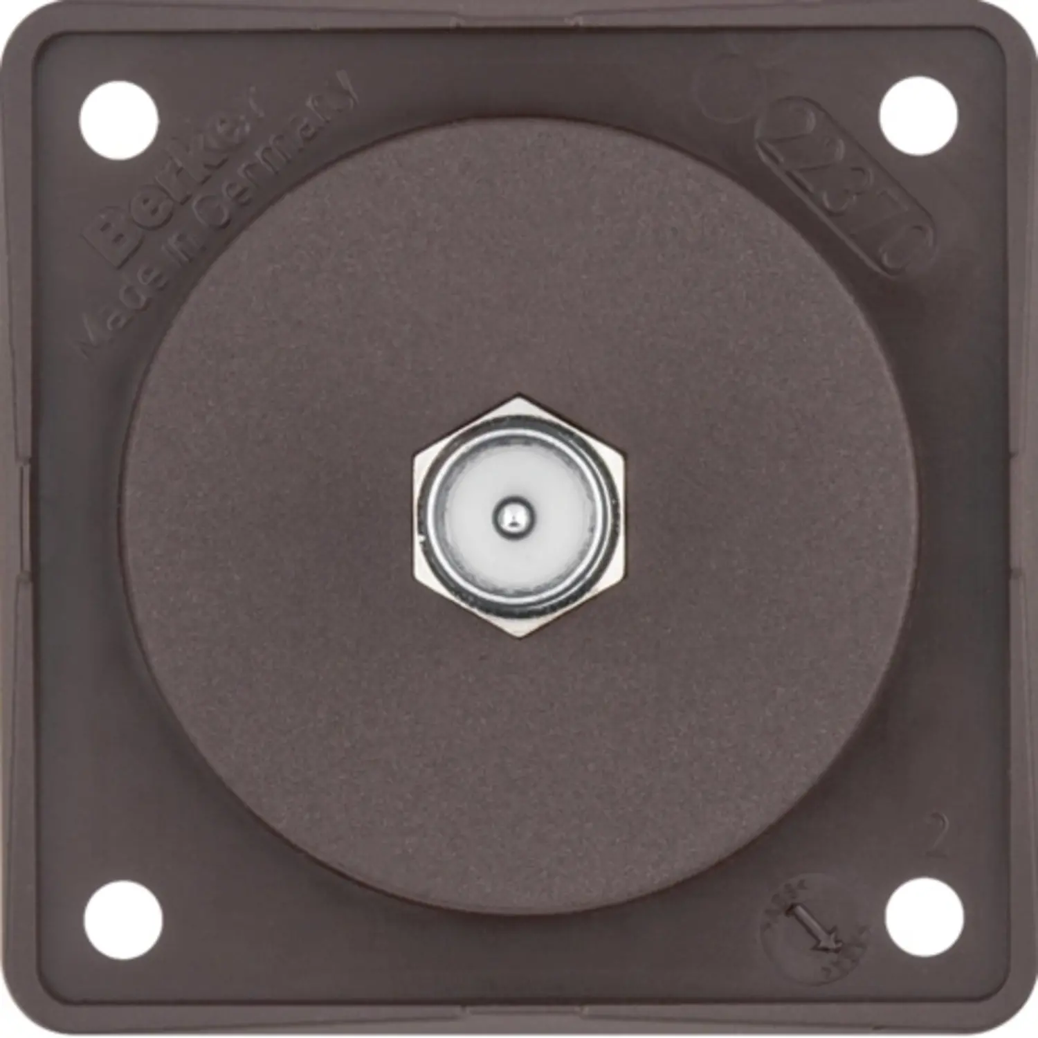 Berker Integro Flow antennewandcontactdoos TV met F-connector bruin ...