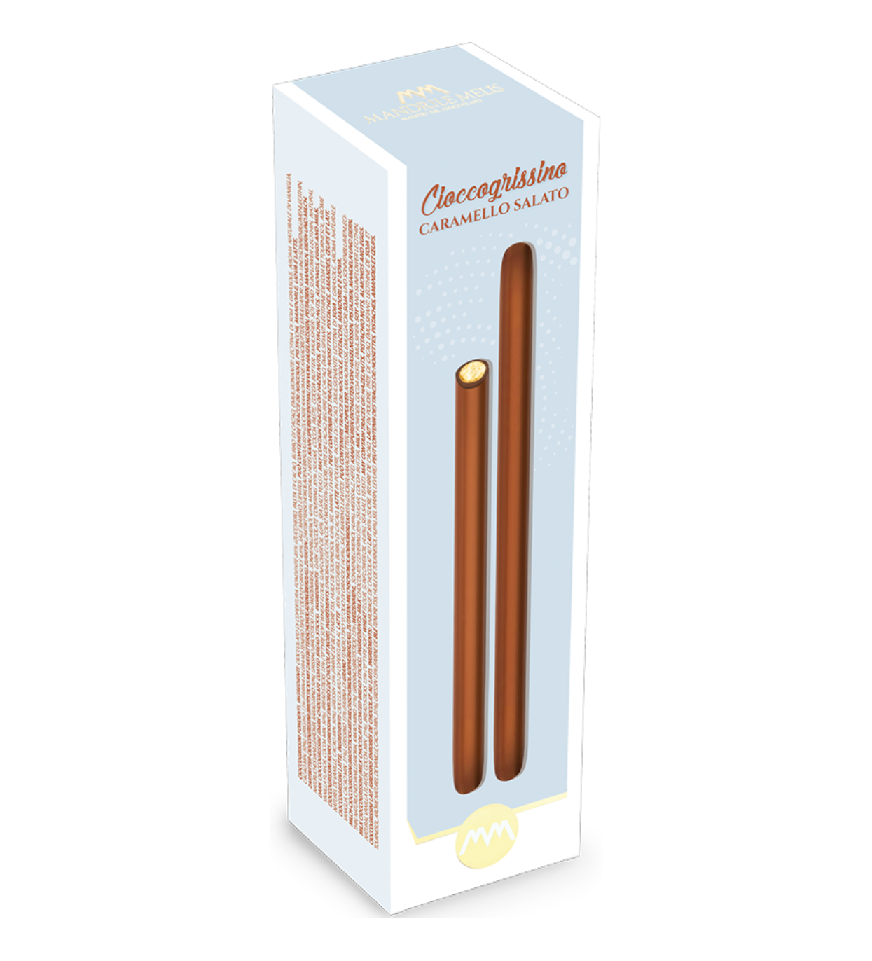 Mandrile Melis Cioccogrissino Caramello Salato Astuccio 150 Gram Mandrile Melis Cioccogrissino Caramello Salato Astuccio 150 Gram