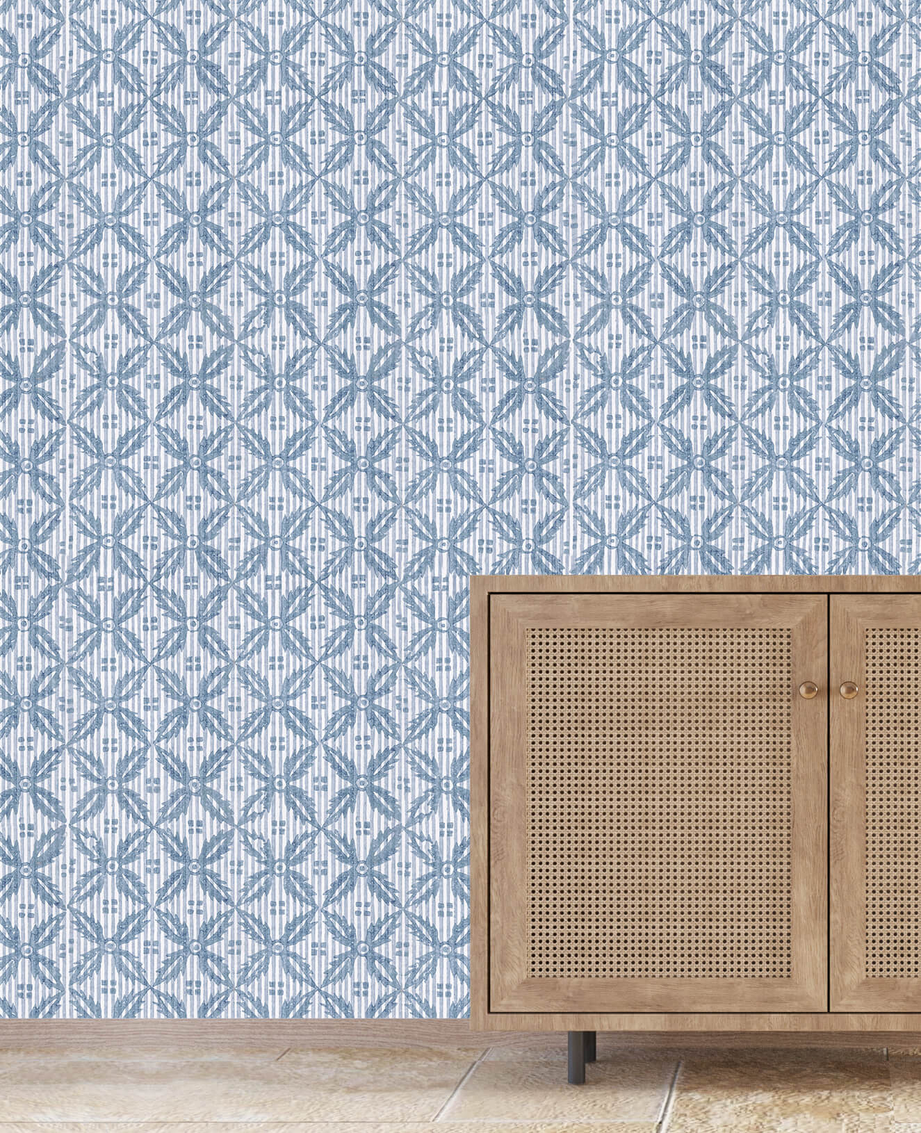 Edelweiss Blue Customised Wallpaper - Creative Lab Amsterdam B2B