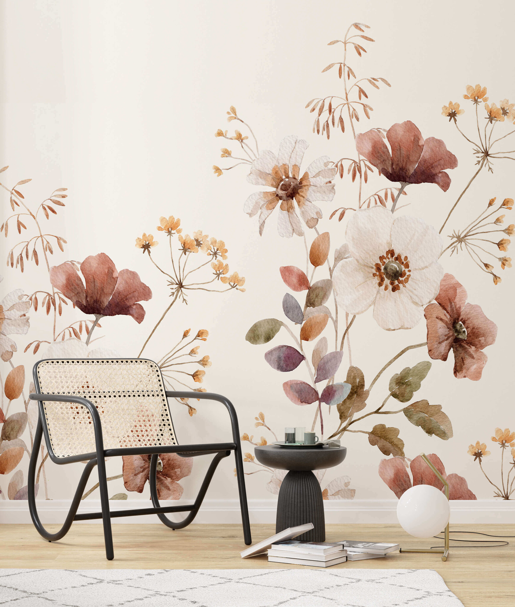Dusty Flower Wallpaper - Creative Lab Amsterdam B2B