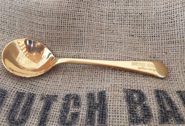 Dutch Barista Cupping Spoon Gold Plated Limited Edition - Baristasite