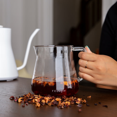fellow Fellow Mighty Small Glass Carafe - Clear Glass - Baristasite