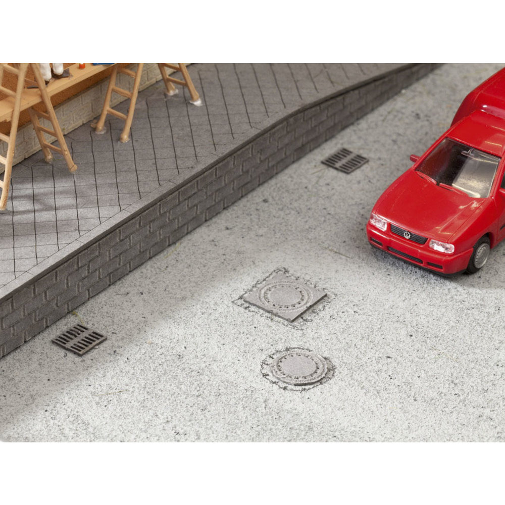 NOCH NOCH 14218 Kanaldeckel und Gullys (H0) - Domburg Train Support