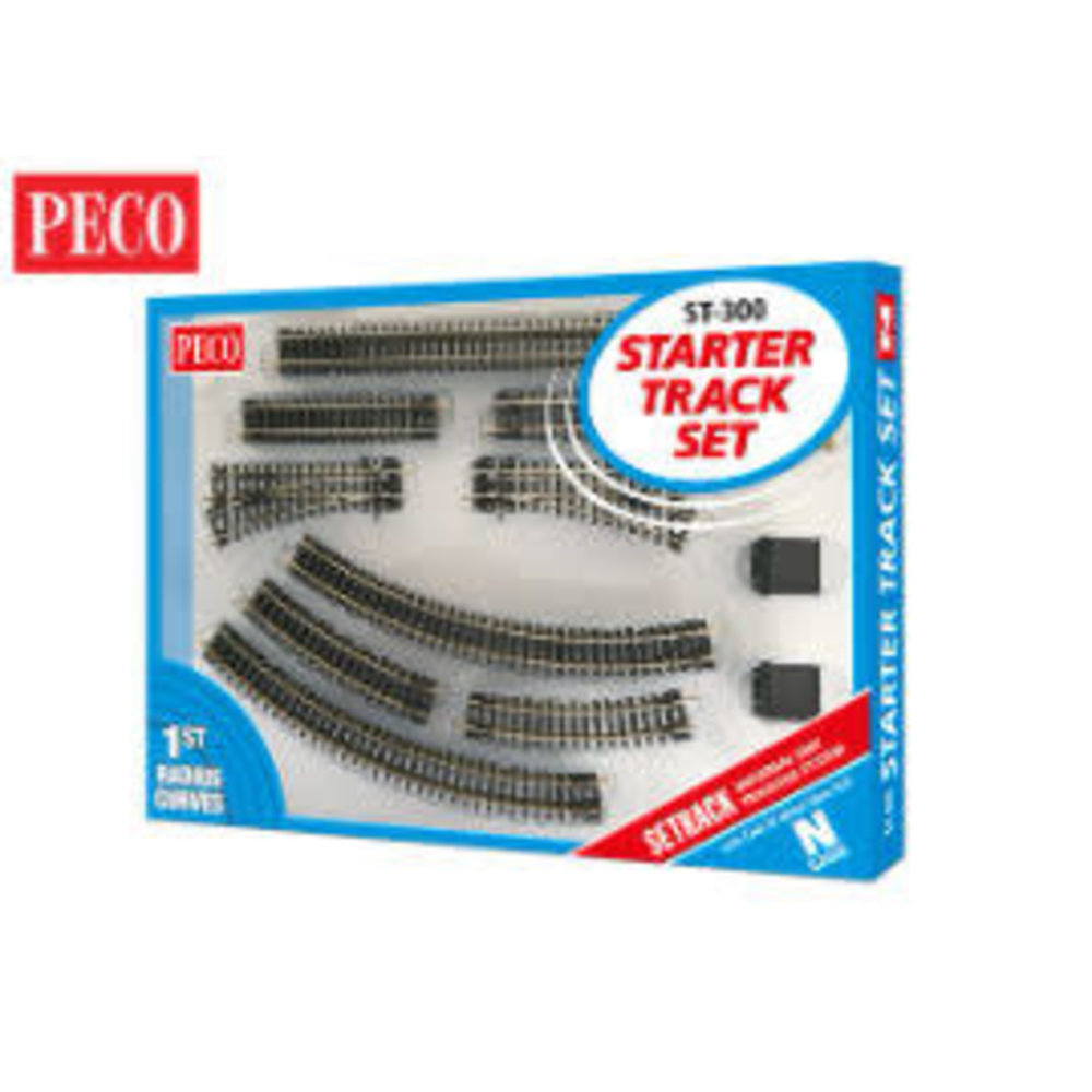 PECO ST-300 code 80 Settrack Startset radius 1 - Dombrug Train Support