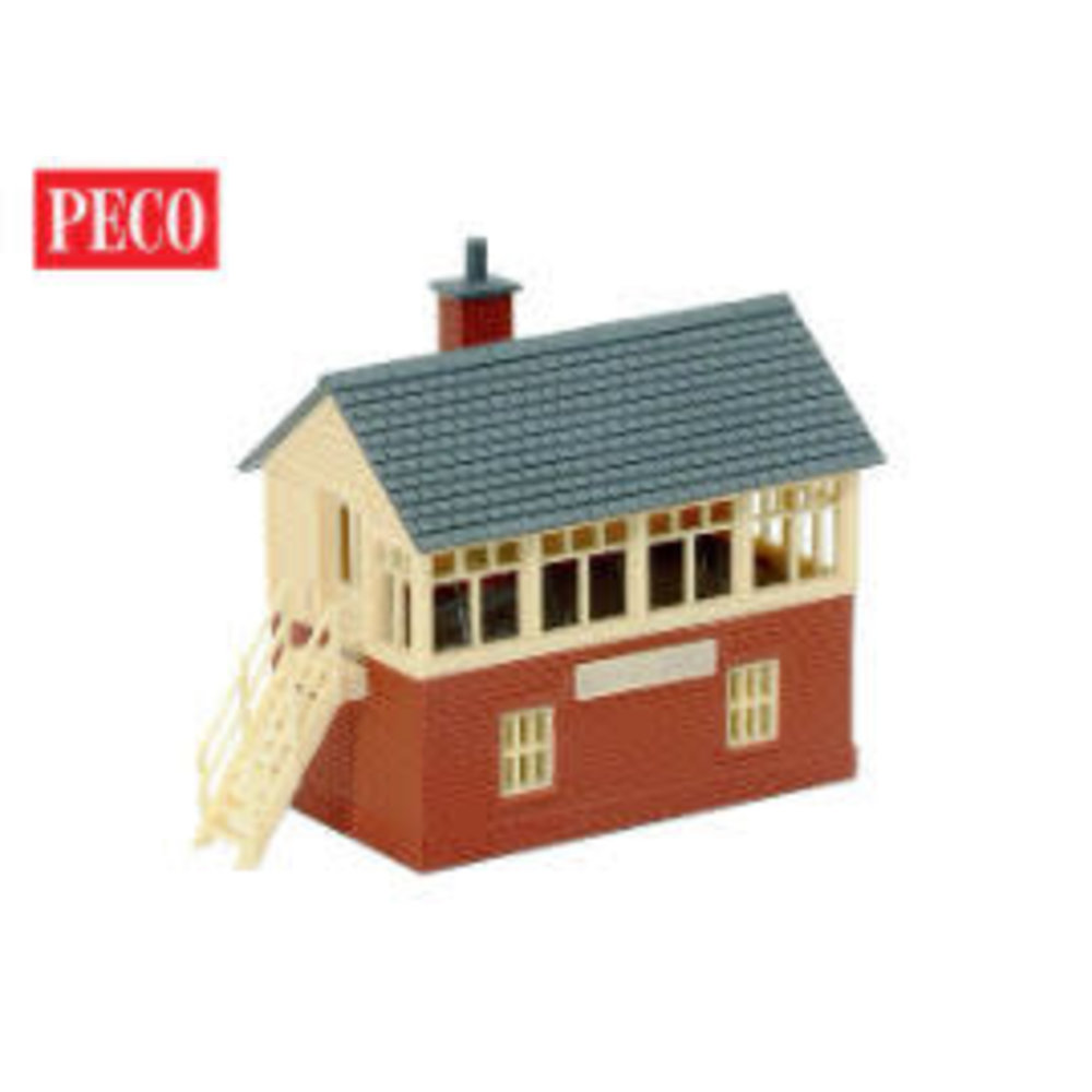 PECO NB-3 Traditional Signal Box, Brick/Timber Type - Dombrug Train Support