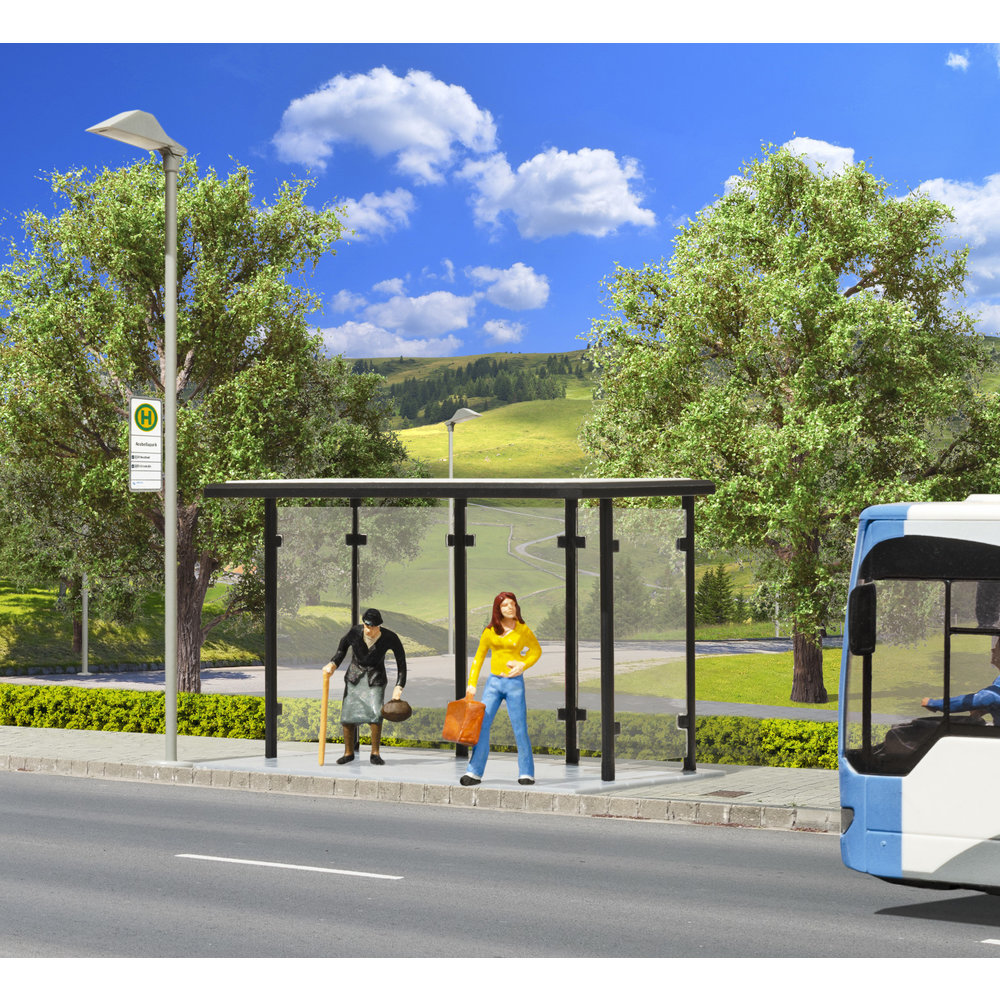 N Bushaltestelle mit Flachdach - Domburg Train Support