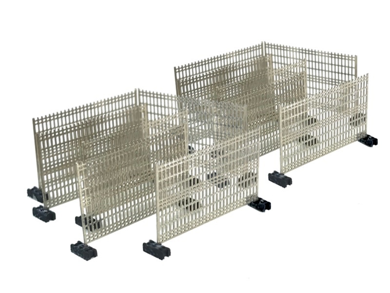 Temporary fencing with plastic feet (12 pieces) (212.77) - Dombrug ...