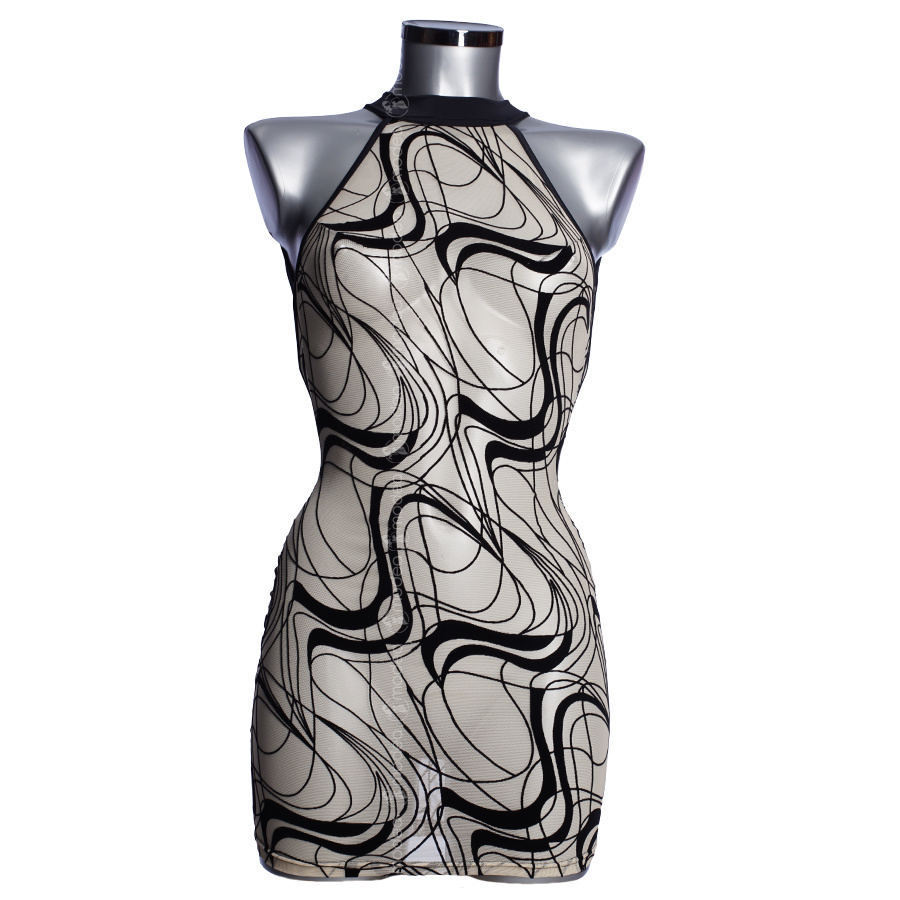 Cavalli Print See Through Lingerie Jurk Modea