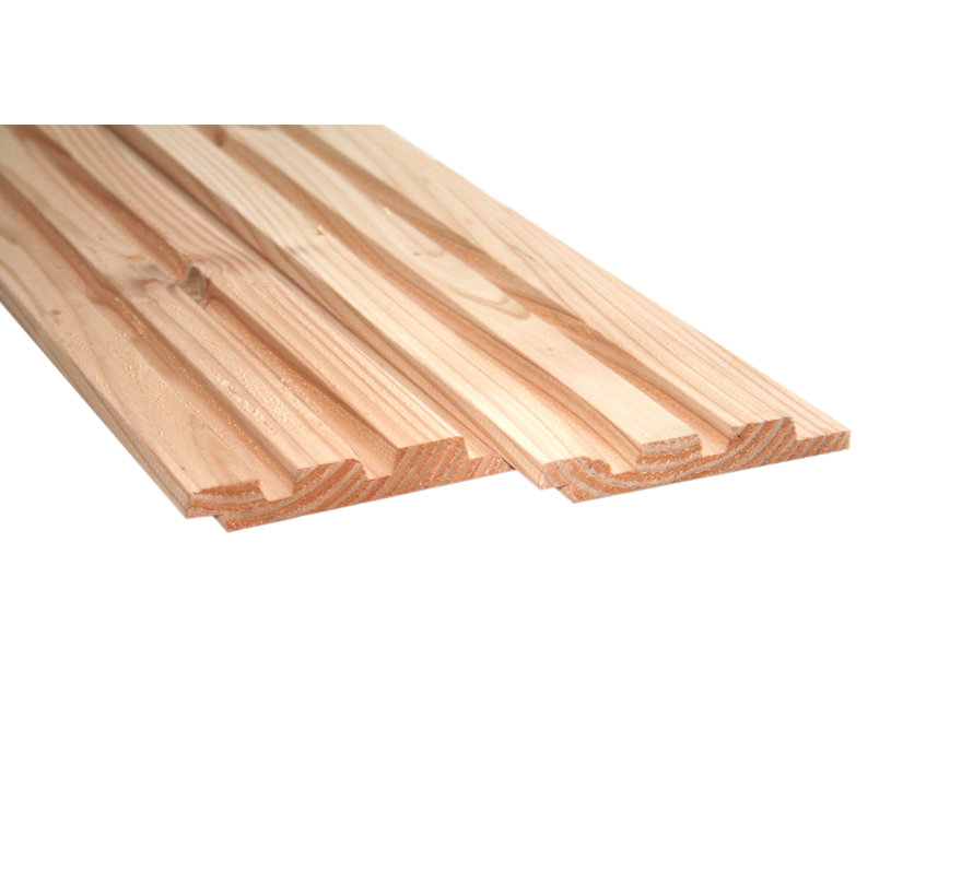 Triple Rhombusprofiel Douglas 20x145mm - Houthandel Dronten