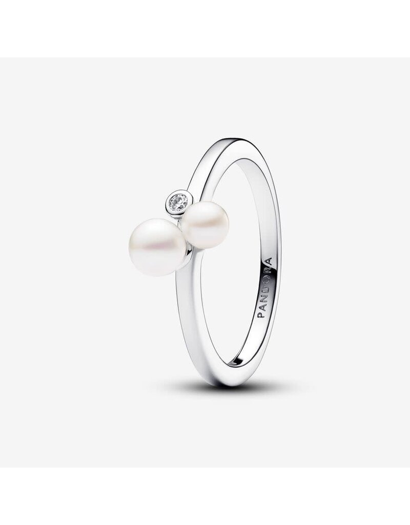 Pandora Pandora 193156C01-52 Sterling silver ring with white pearl ...