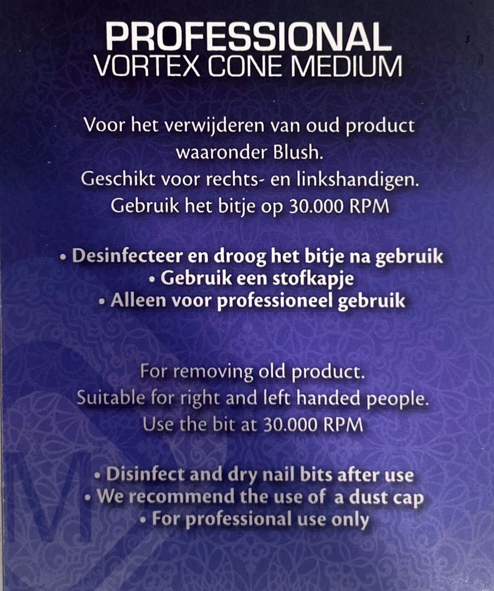 Vortex Cone Medium Bit - Magic Nails