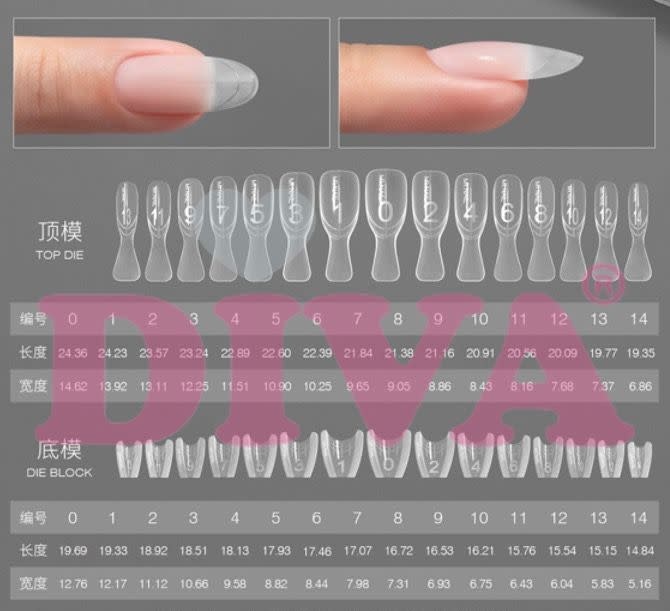 Sandwich Dual Forms Almond Short - Magic Nails