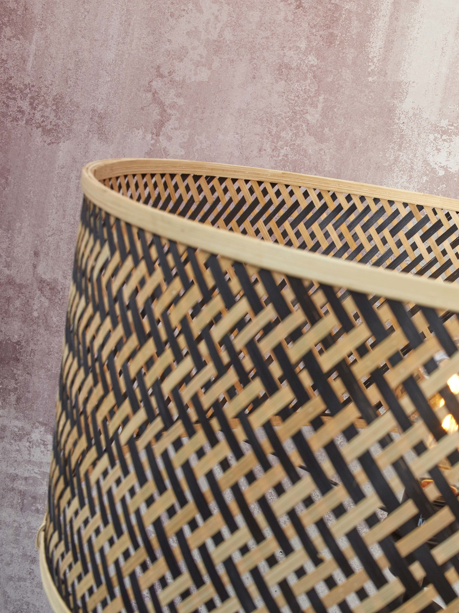 Good&Mojo vloerlamp Java 5-poot bamboe naturel met kap naar keuze - Homecompanyshop.nl