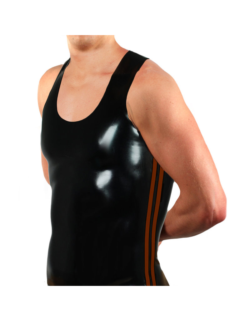 RoB Rubber Y-back singlet with colored stripes - RoB Amsterdam RoB Berlin