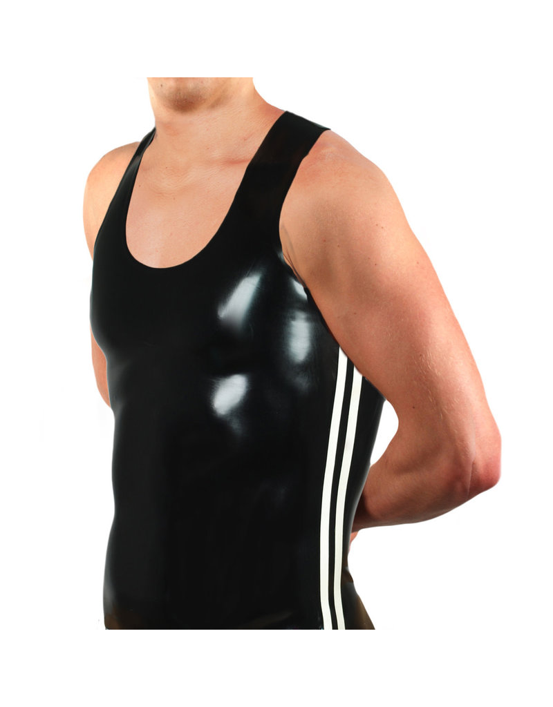 RoB Rubber Y-back singlet with colored stripes - RoB Amsterdam RoB Berlin