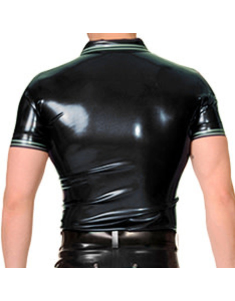 RoB Rubber polo shirt with colored stripes - RoB Amsterdam RoB Berlin