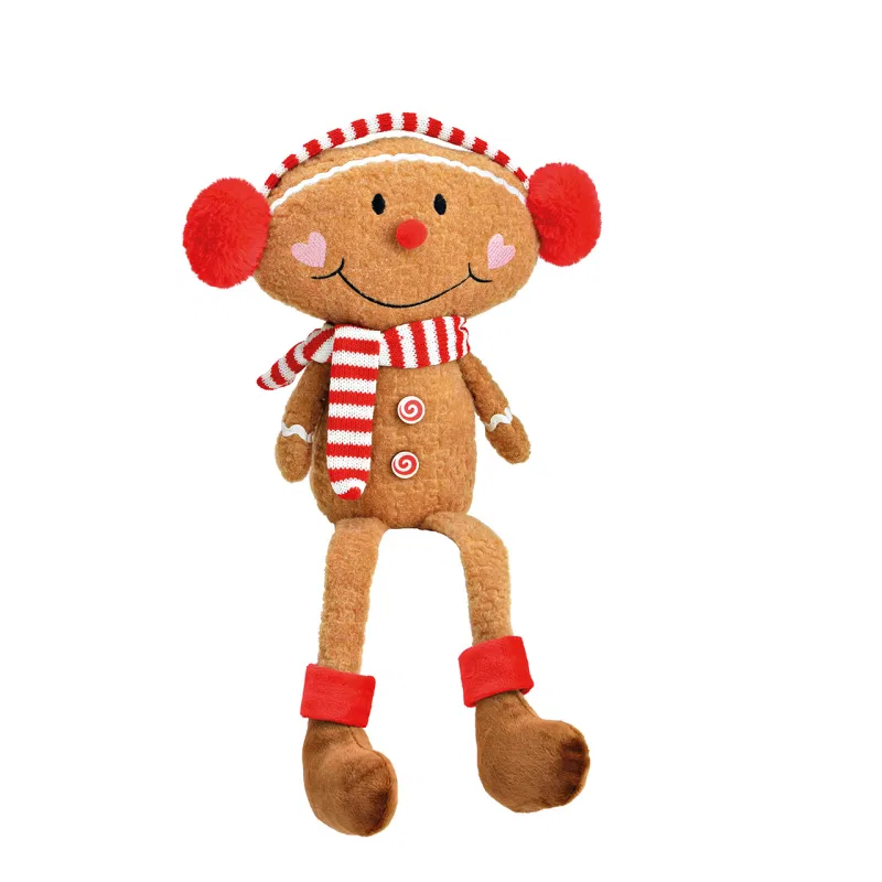 Randkruk peperkoekfiguur van bruin textiel (B/H/D) 18x55x10cm - Hof van ...