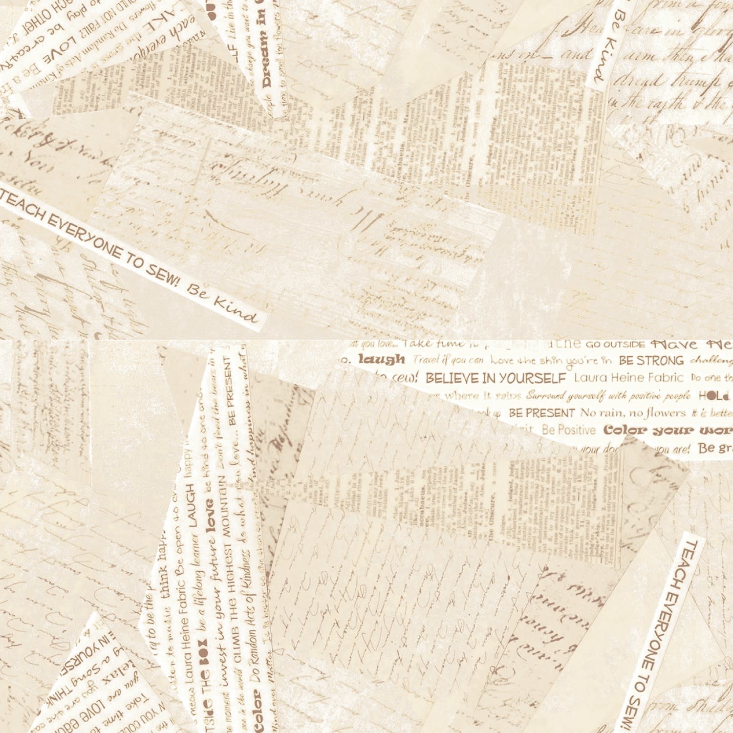 Laura Heine - Happy Chance - Paper Collage Cream - 52695-1 - Nanno Creative