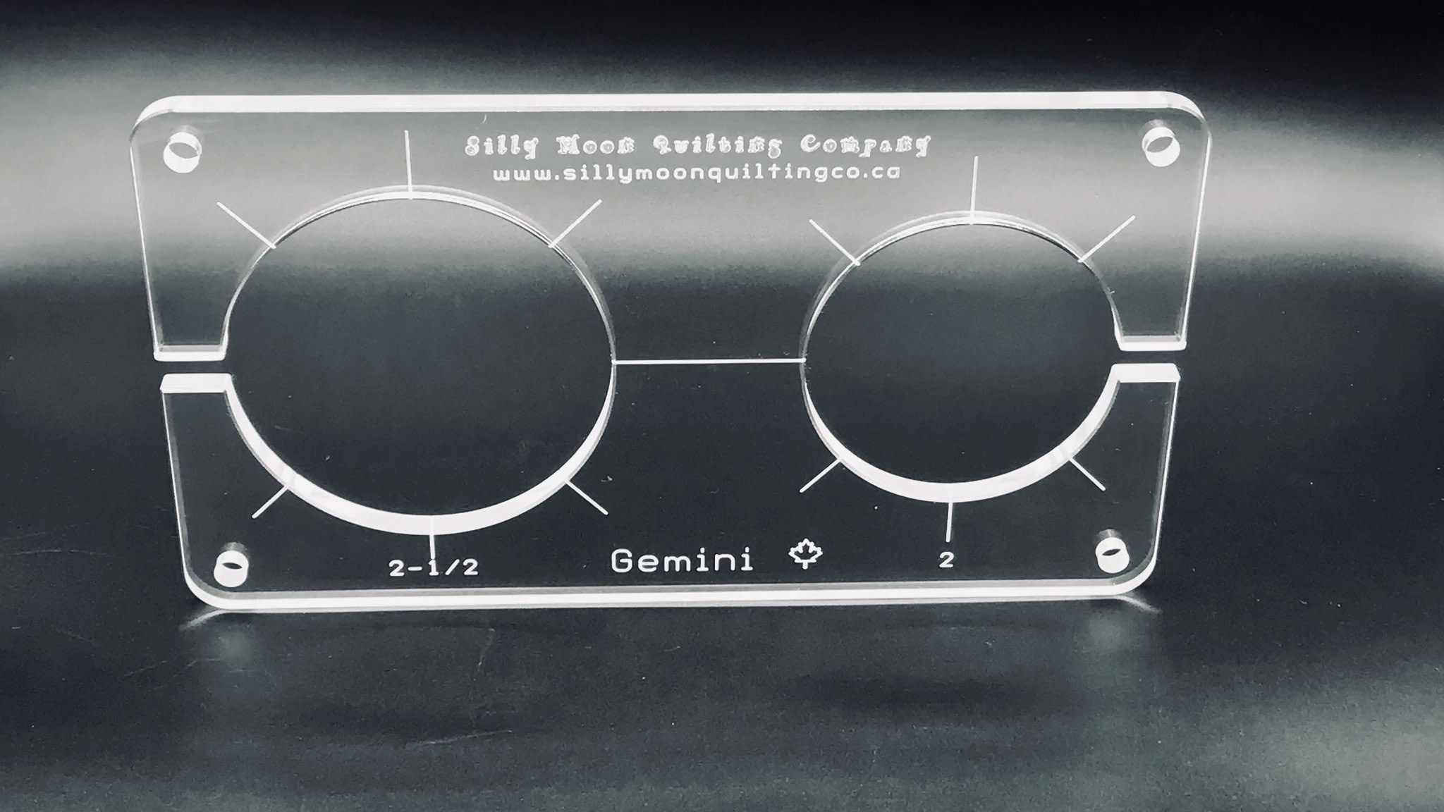 Silly Moon Quilting Co. - Quilt Ruler - Gemini - Nanno Creative