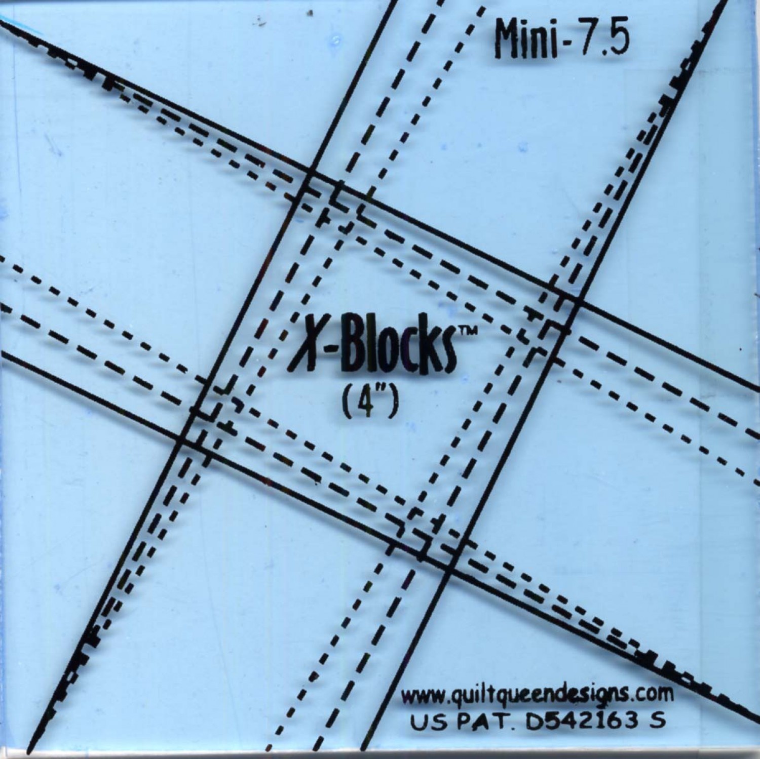 X-Blocks template - 7-1/2 inch - MINI - Nanno Creative