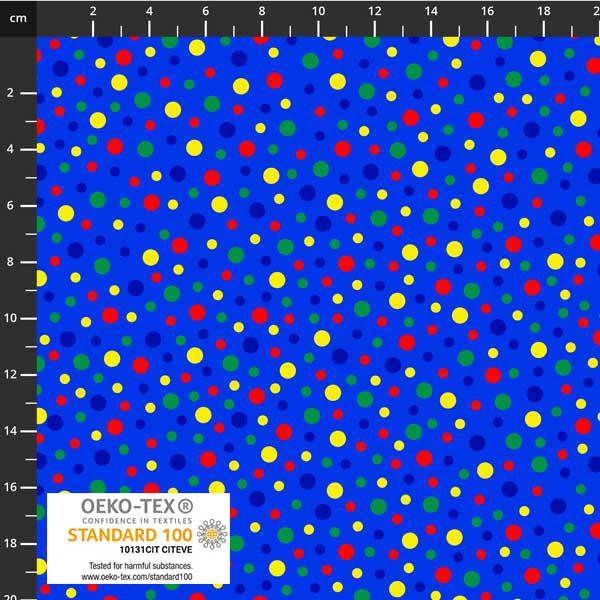 Stof Fabrics - Memory Game - Confetti Blue - 4502-355 - Nanno Creative