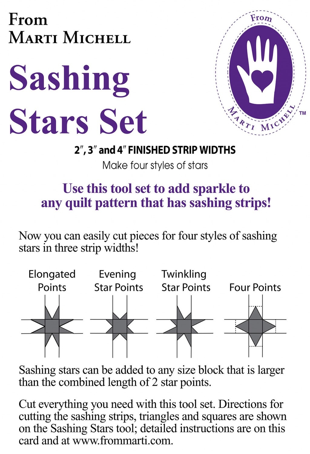 Marti Michell - Sashing Star Set - 8114 - Nanno Creative