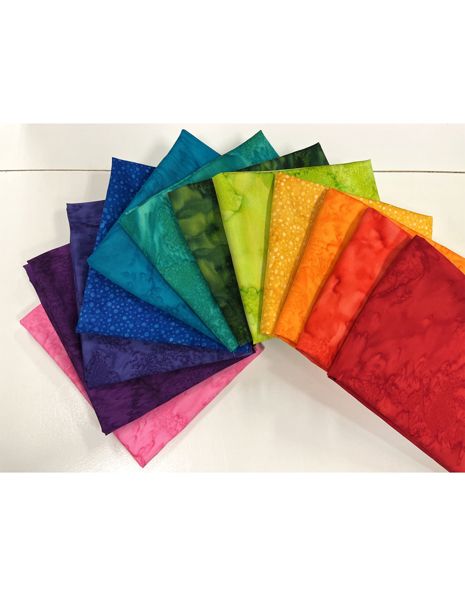 Hoffman Batik Rainbow Bundle - fat quarters - Nanno Creative