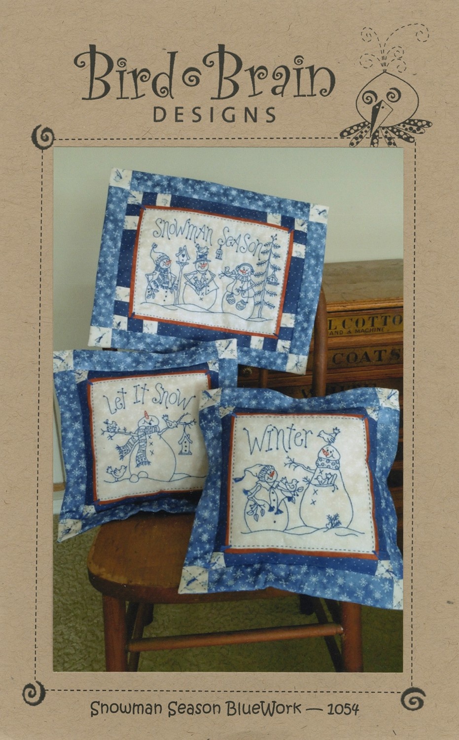 Snowman Season Bluework - Nanno Creative